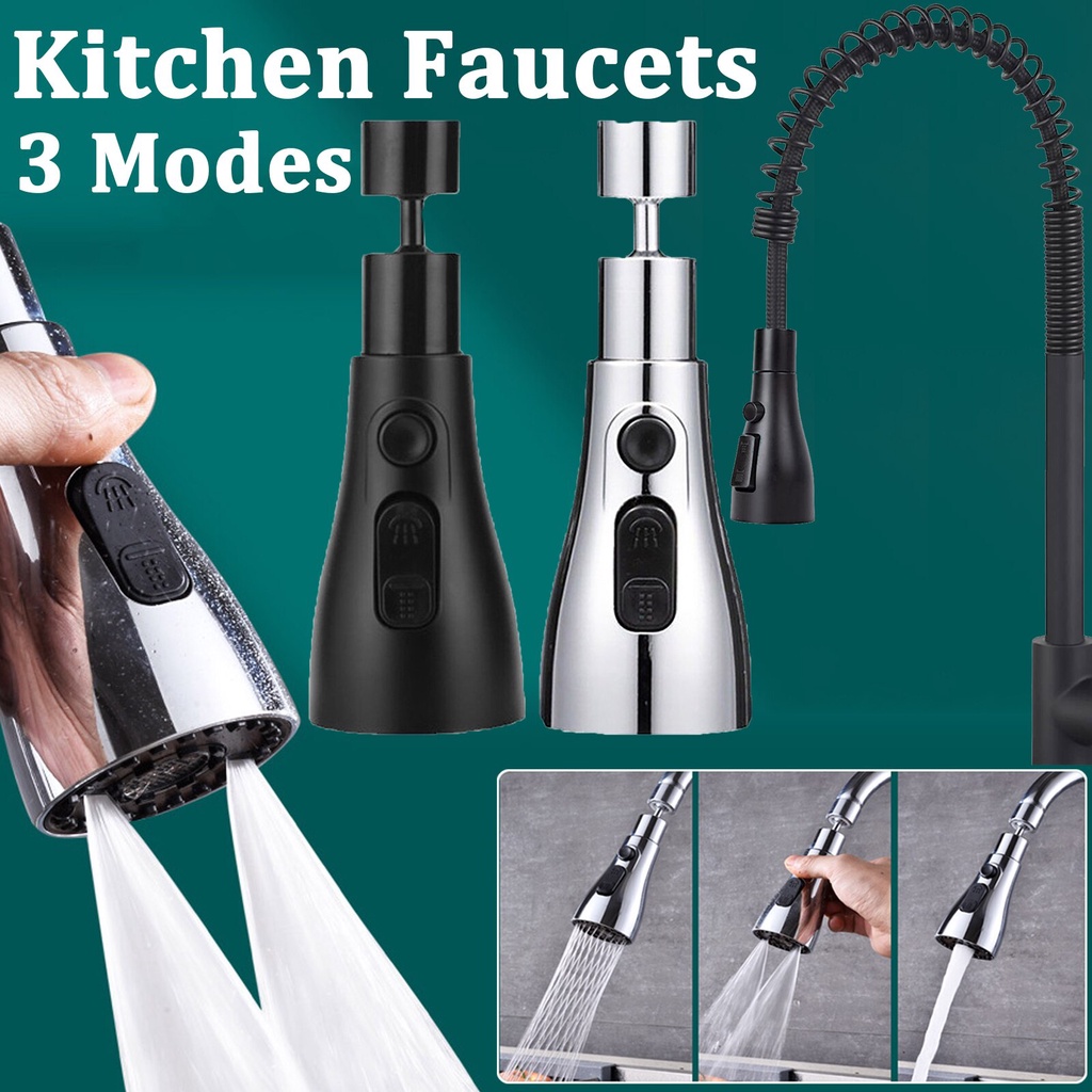 3 Modes Flexible Shower Head Kitchen Tap 360° Rotatable Kitchen Flush ...