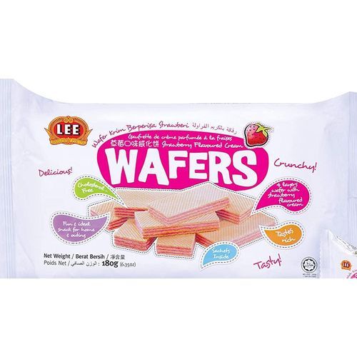 Lee Wafer Strawberry Flavour Cream 180g | Shopee Singapore