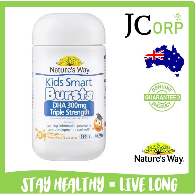 Direct from AUS Nature's Way Kids Smart DHA 300mg Triple Strength 50 ...