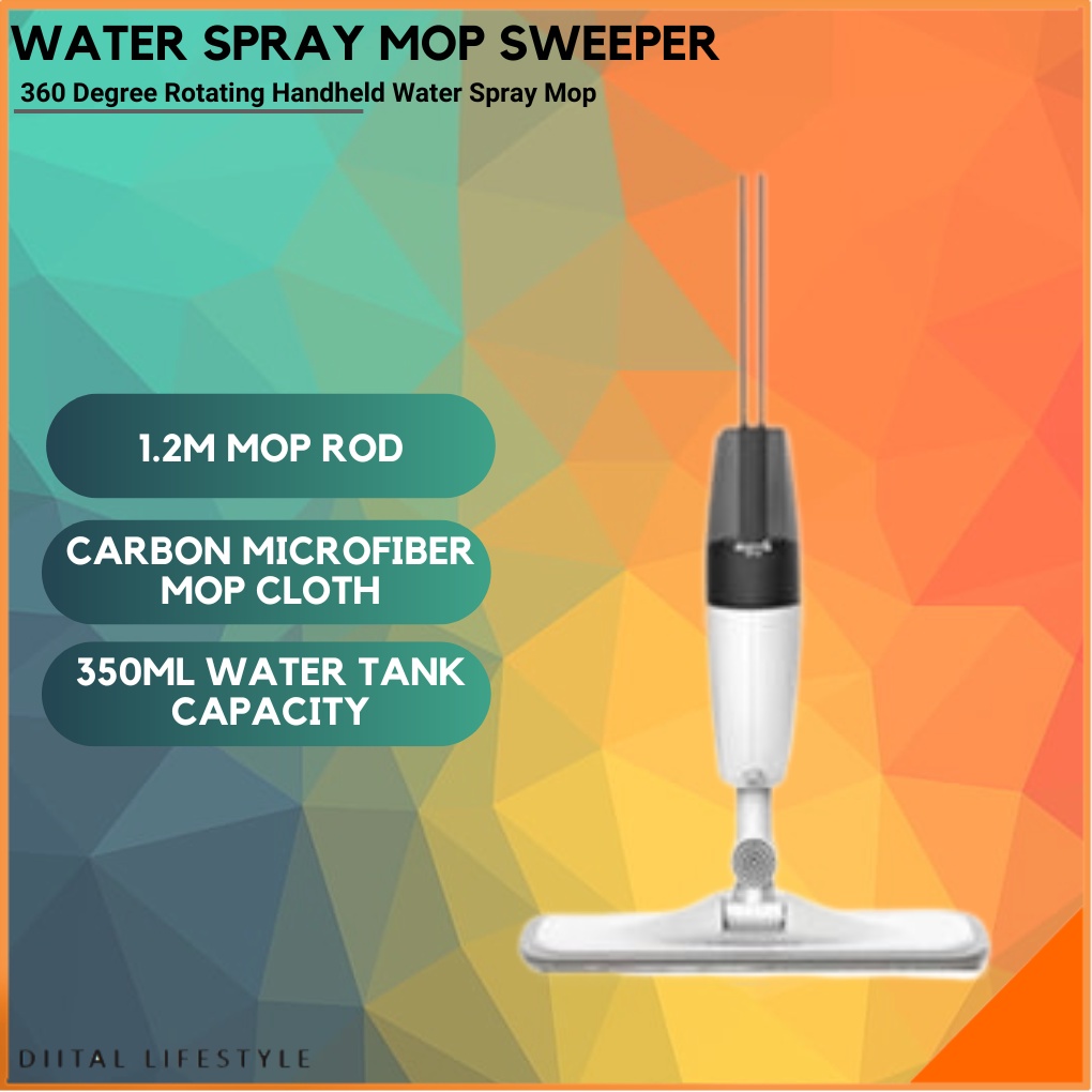 New Deerma Spray Mop 360 Degree Rotating Handheld Water Spray Mop Home ...