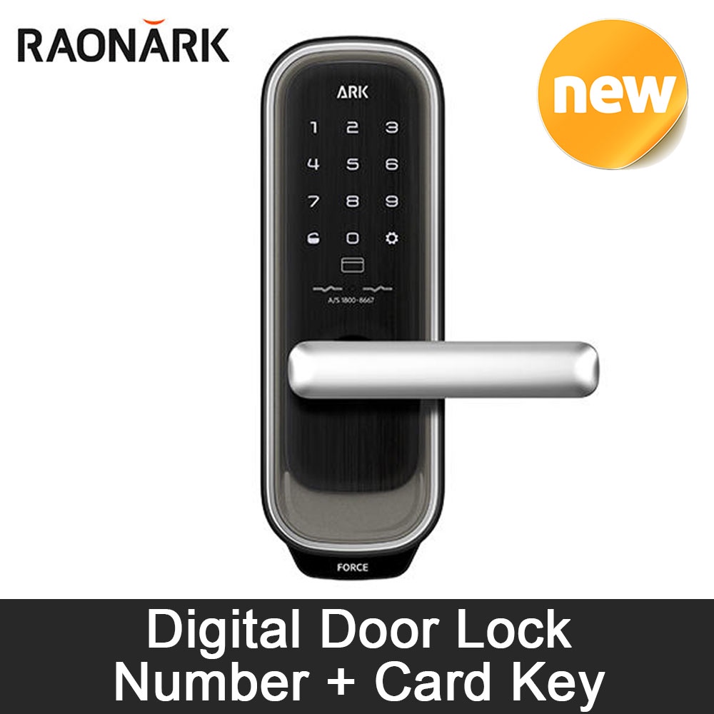 RAONARK Korea A1120W Digital Door Lock Number Button Card Key No ...