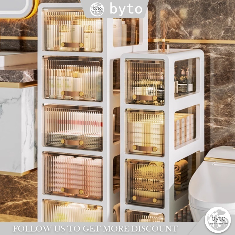 Byto No Installation of Bathroom Storage Rack, Bathroom, Toilet, Mobile ...