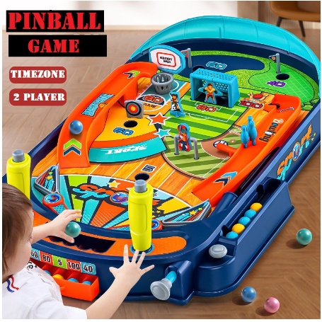 Toys Battle Pinball Machine Ball Manual Shooting Machine Pretend Play ...