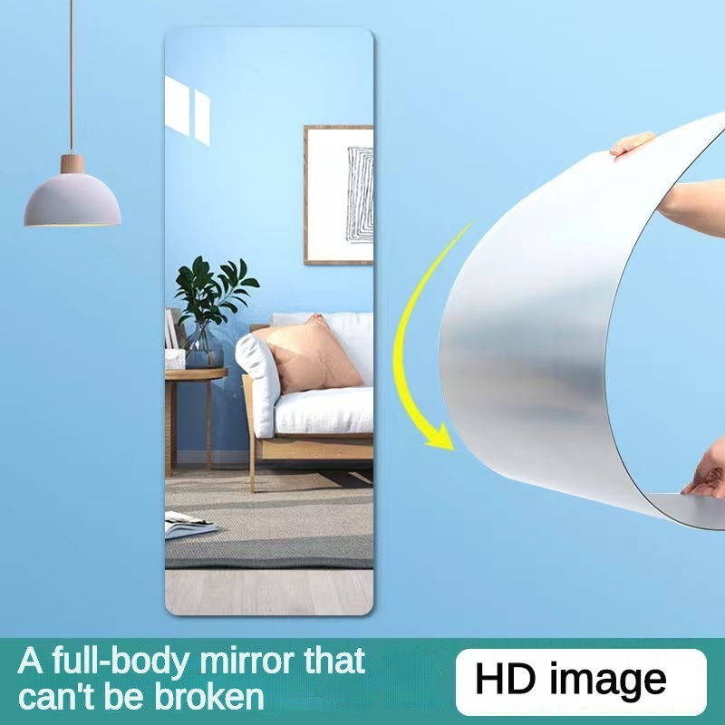 Acrylic Soft Mirror Full-length Mirror body mirror with Stand Wall ...