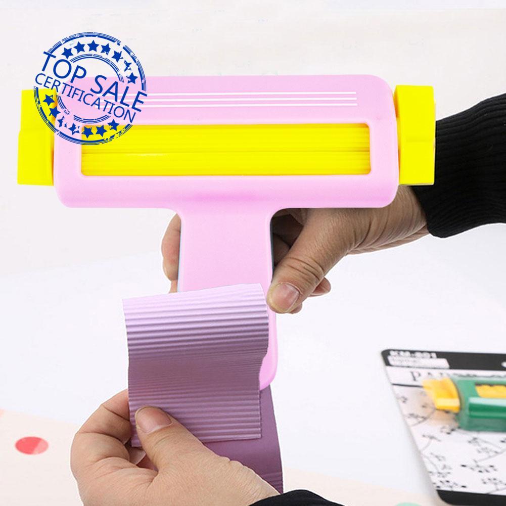 DIY Indentation Roller Paper Crimper Machine For Craft Paper-Cut Hole ...