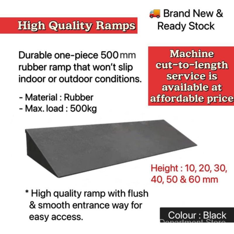 [BELL] High Quality Rubber Ramp with flush & smooth entrance way for ...