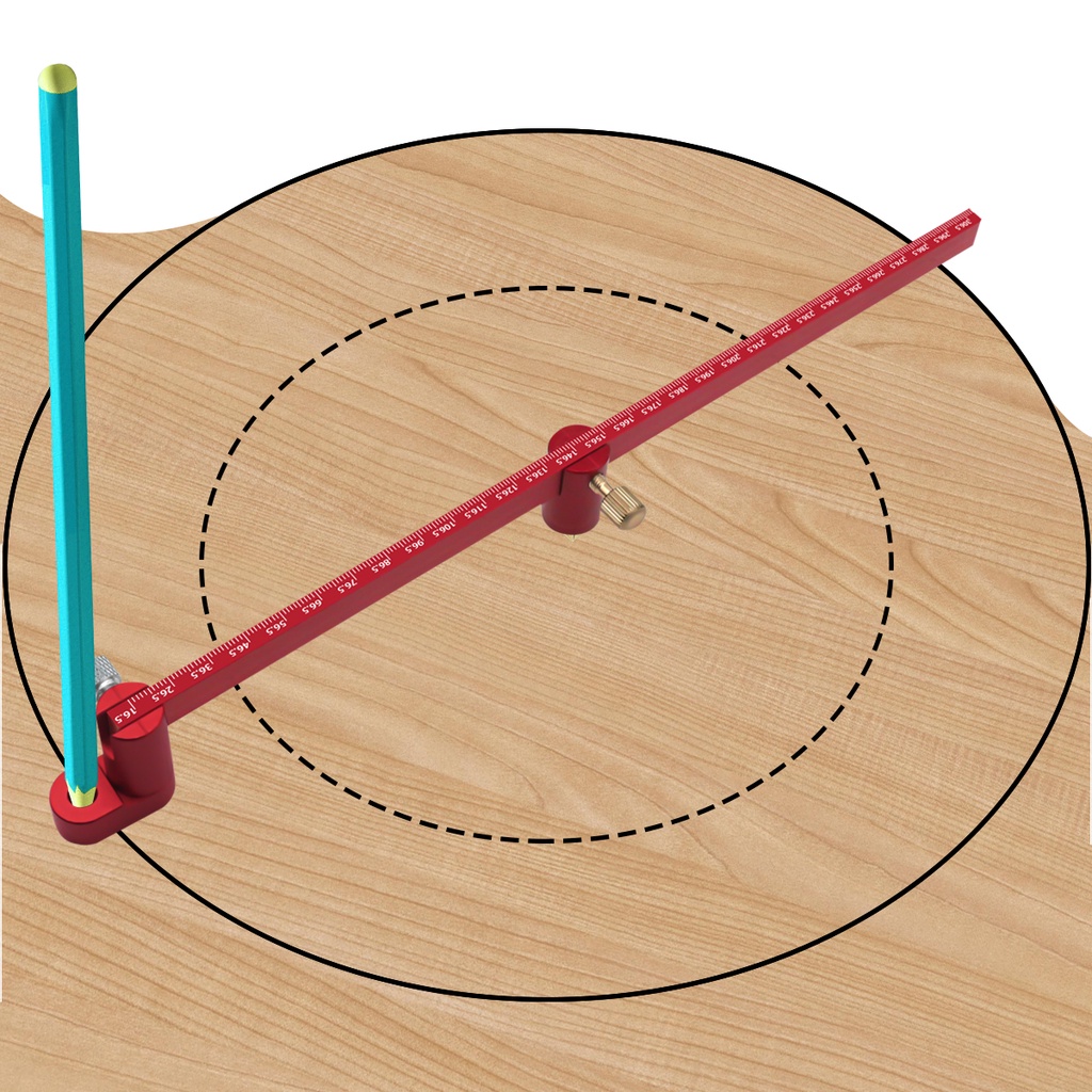 300mm Adjustable Circular Drawing Tool,Compass Scribe Center Finder ...