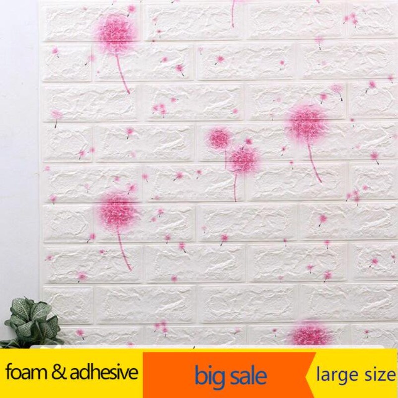 3D Wall Paper Dinding Foam Wall Sticker for Bedroom Ceiling DIY Design ...