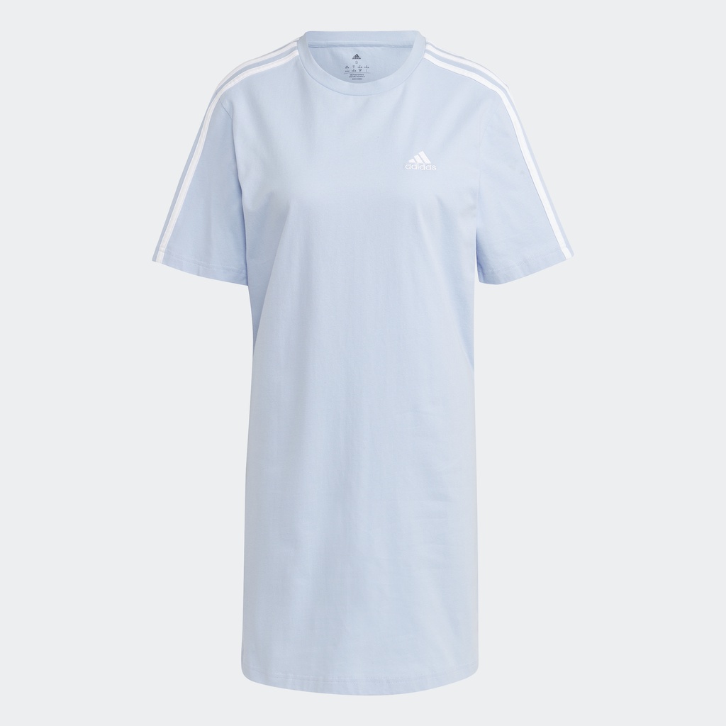 adidas Lifestyle Essentials 3-Stripes Single Jersey Boyfriend Tee Dress ...