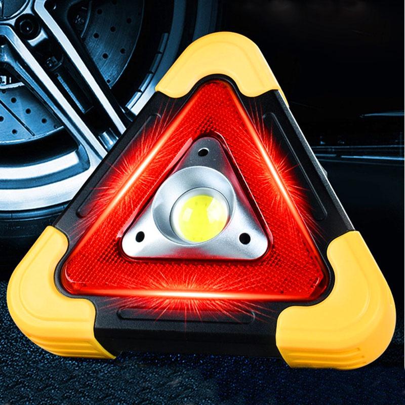 Rechargeable Triangle Solar LED Emergency Light Breakdown Warning Sign ...