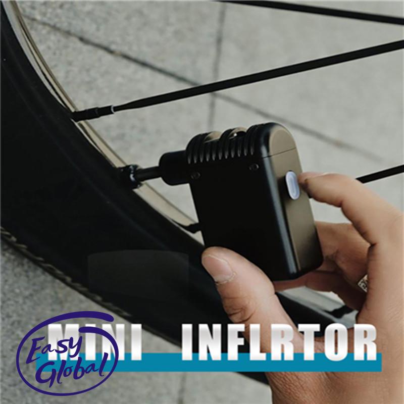 100PSI Portable Pocket Mini Bike Pump Electric Air Pump Rechargeable ...
