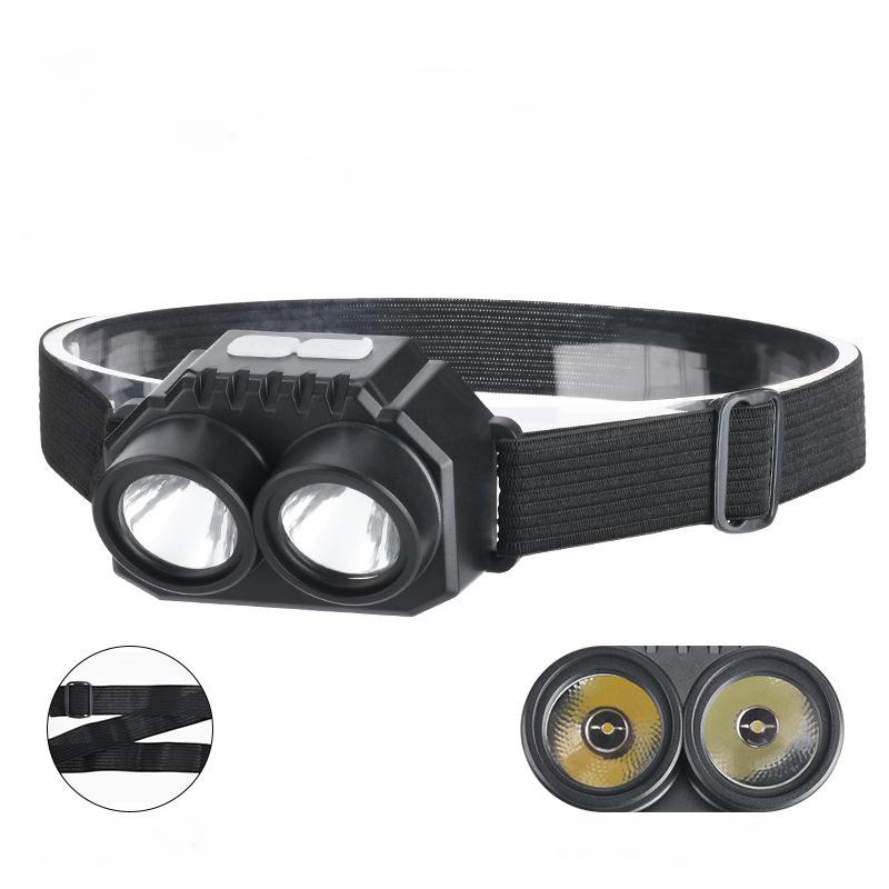 Ultra Long Range Dual Light Source LED Headlight Headworn Outdoor ...