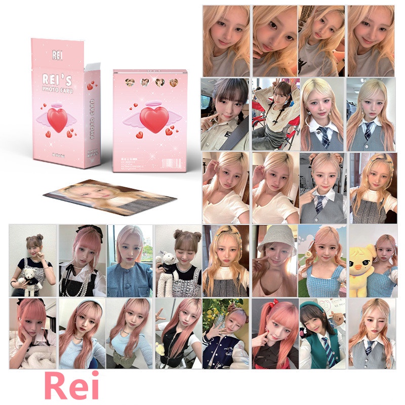 50-55pcs/box IVE A DREAMY DAY Photocards MINIVE Hologram Laser Cards ...