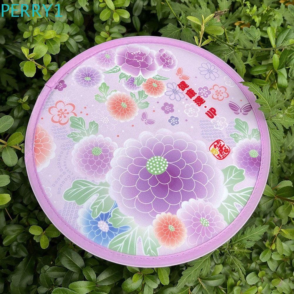 PERRY1 Foldable Circular Fan, Memory Steel Wire Random Color Foldable ...