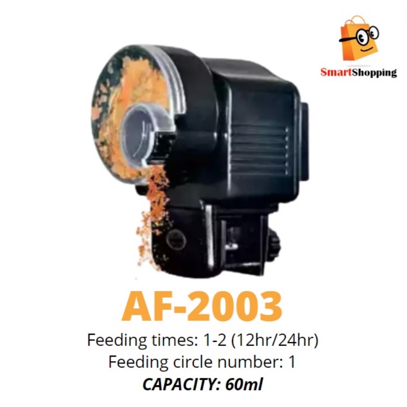 Cool Automatic Fish Feeder Aquarium top adjustable AF-2003 AF-2005 ...