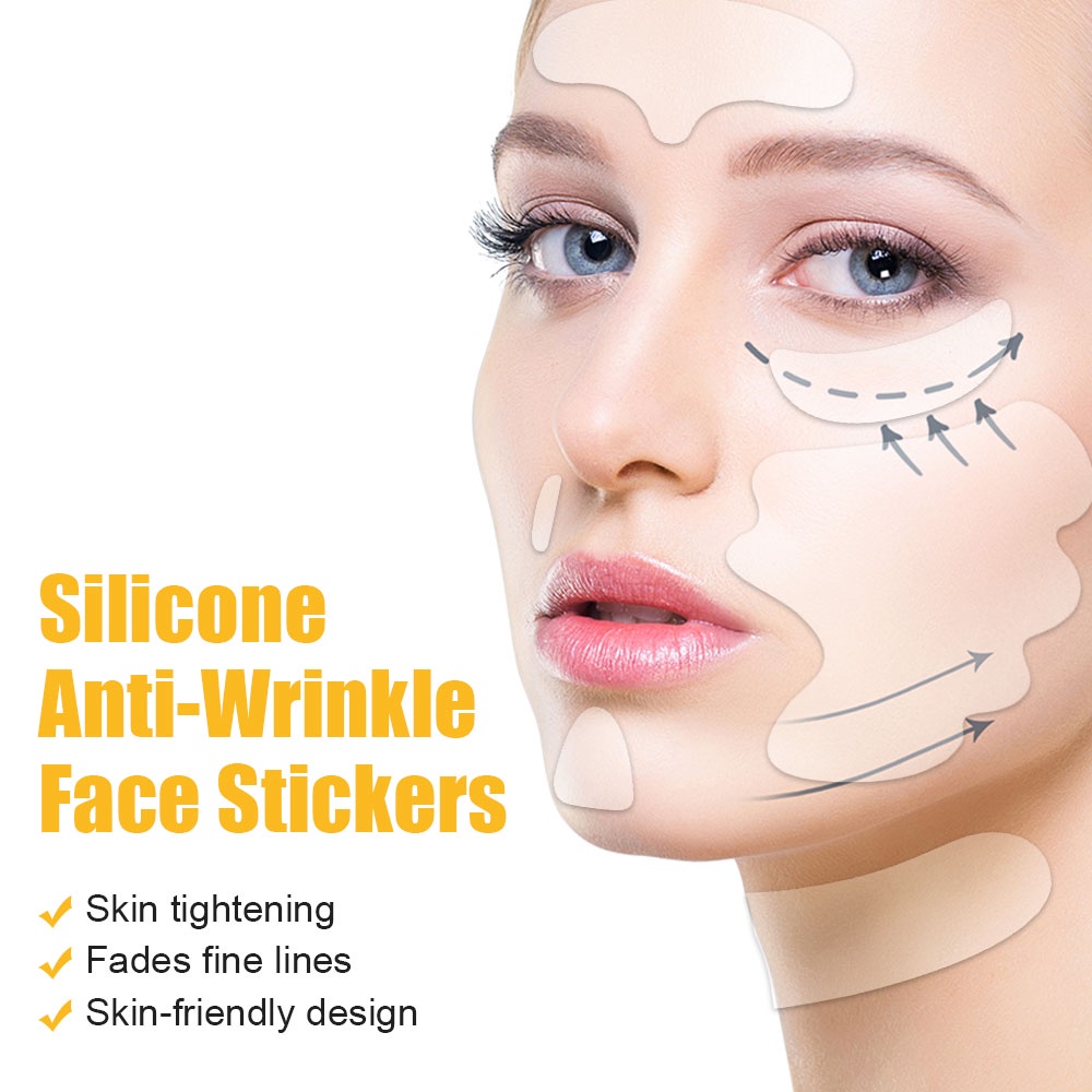Reusable Silicone Wrinkle Removal Sticker Face Forehead Neck Eye ... Reusable Silicone Wrinkle Removal Sticker Face Forehead Neck Eye ...