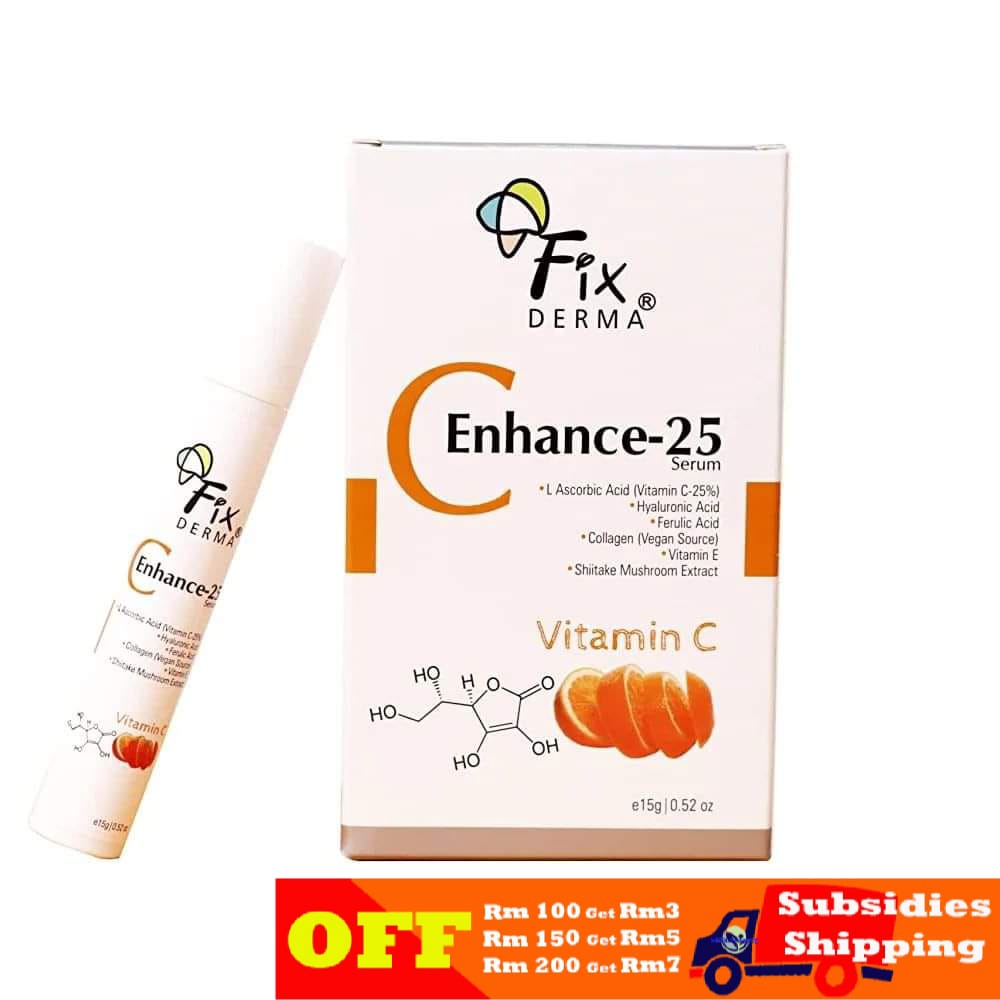 FIX DERMA Vitamin C Enhance-25 Serum (15G) | Shopee Singapore