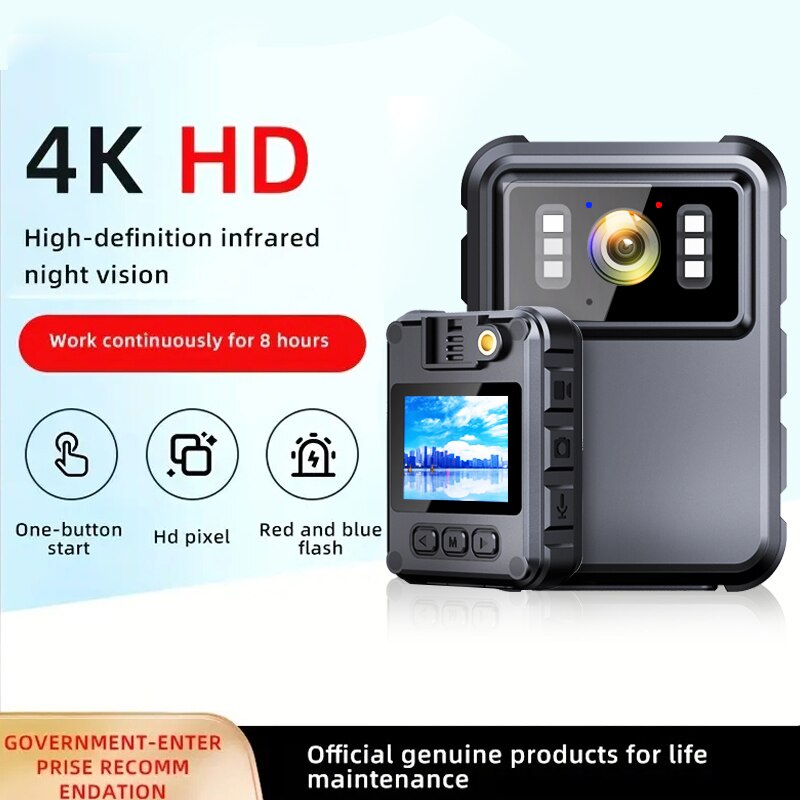 Mini Body Camera Full HD 1080P 2 Inch IPS Touch Screen Night Vision ...