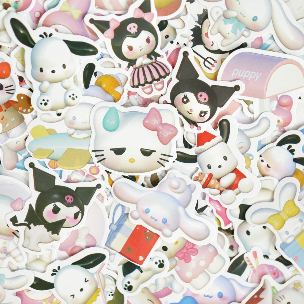 Steve 50/100 Nomad sanrio Stickers Cute Kuromi Melody Water Cup Luggage ...