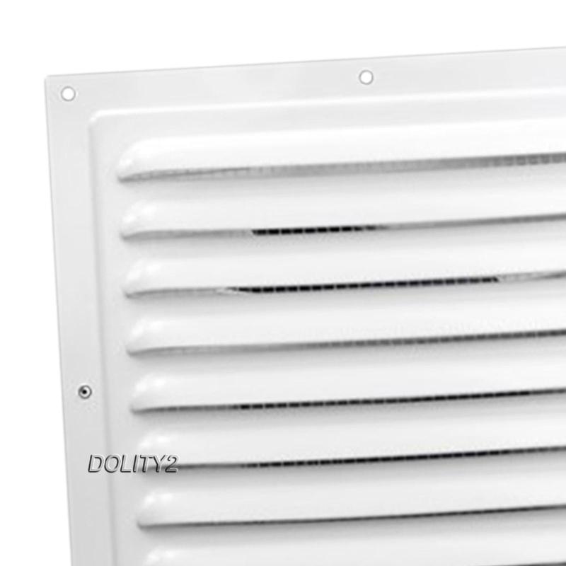 [Dolity2] Vent Cover White Aluminum Alloy Vent Louver Ventilation Cover ...