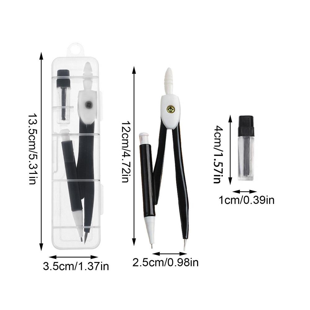 Brief Pratical Pfofessional Compass Set School Office Drawing Maths ...