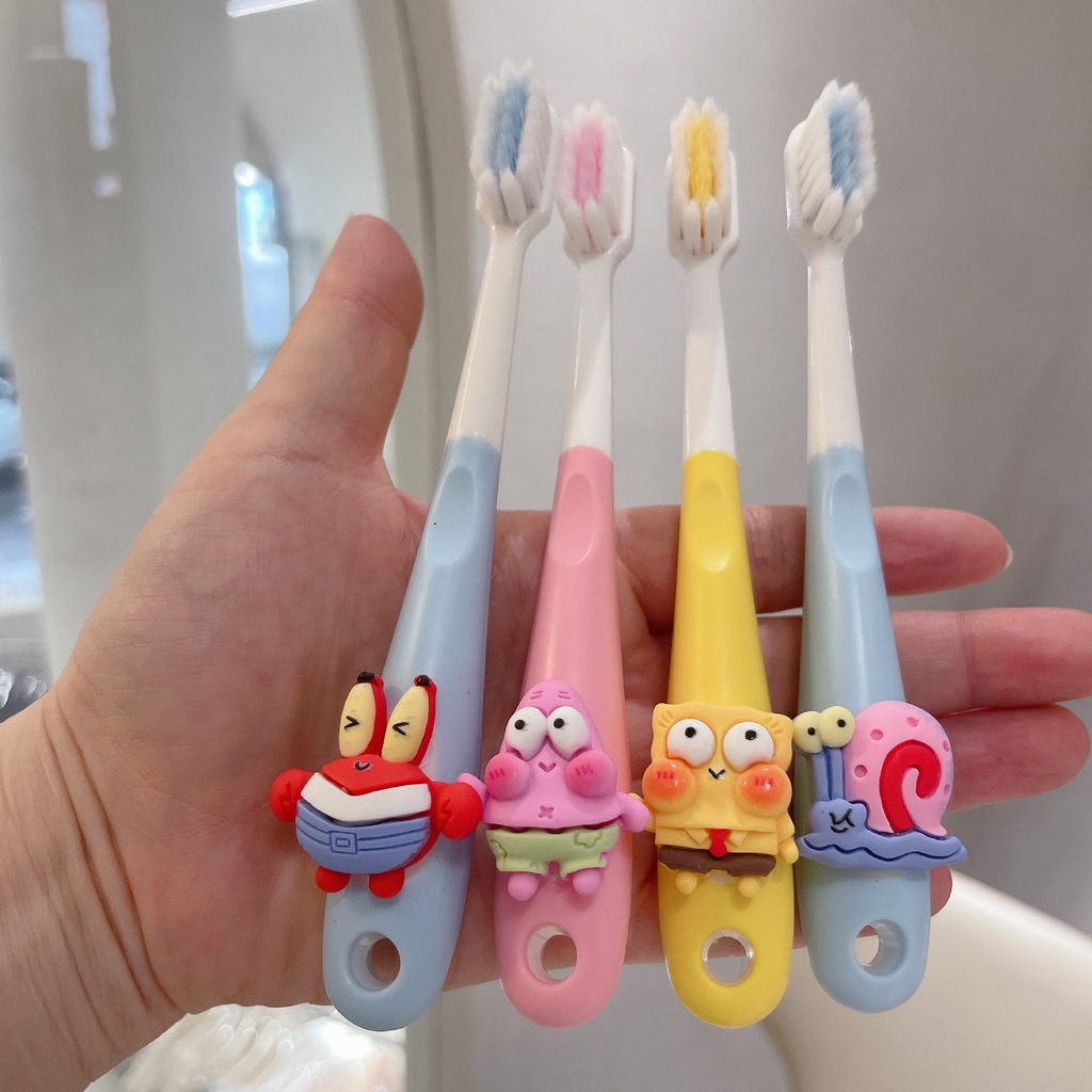 1-12 Years Old SpongeBob SquarePants Soft Bristles Children Toothbrush ...