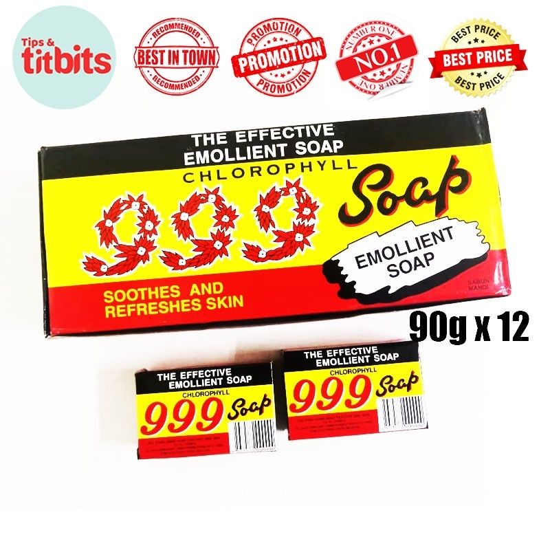 999 Chlorophyll Soap 90gx12 | Shopee Singapore