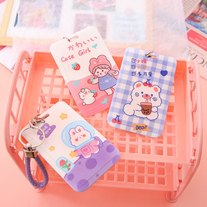 GANTUNGAN Office ACCESS NAME CARD HOLDER HANGER MRT BUSWAY LANYARD ...