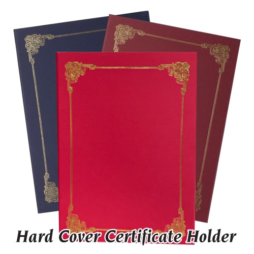 Hard Cover Certificate Holder | Certificate Folder A4 (Hard Cover) with Hot Stamping | Sijil ...
