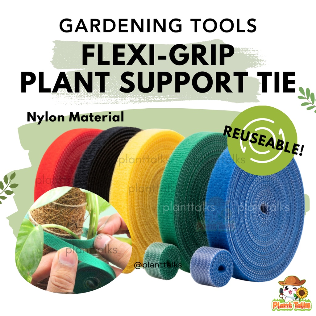 Plant Talks Flexi Grip Plant Support Tie Nylon Velcro Reusable Cable ...