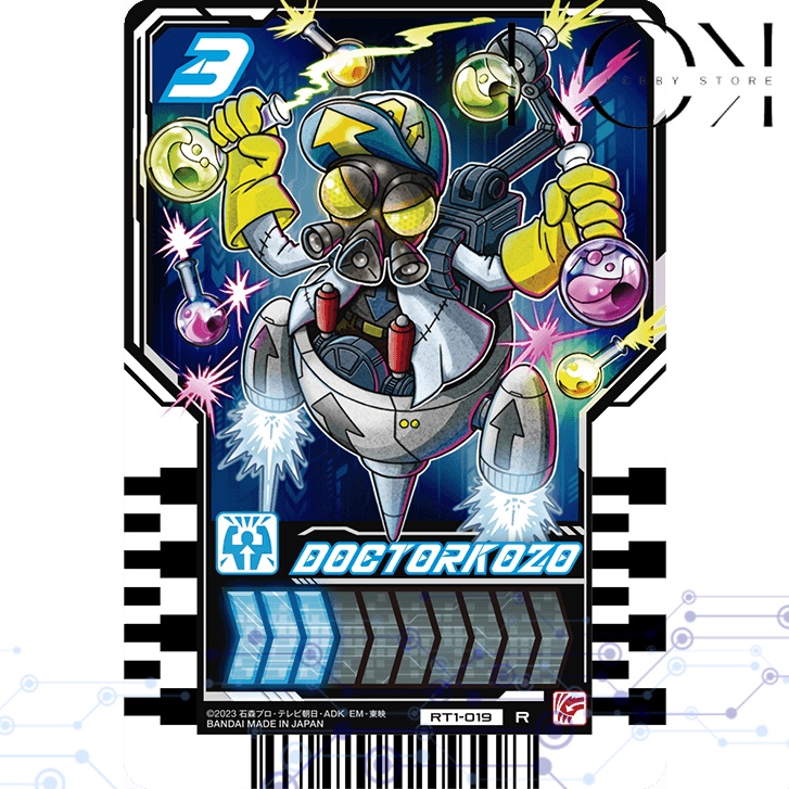 Bandai Kamen Rider Gotchard DX Ride Chemy Trading Card RT1-019 RT1-020 RTX-005 DOCTORKOZO ...