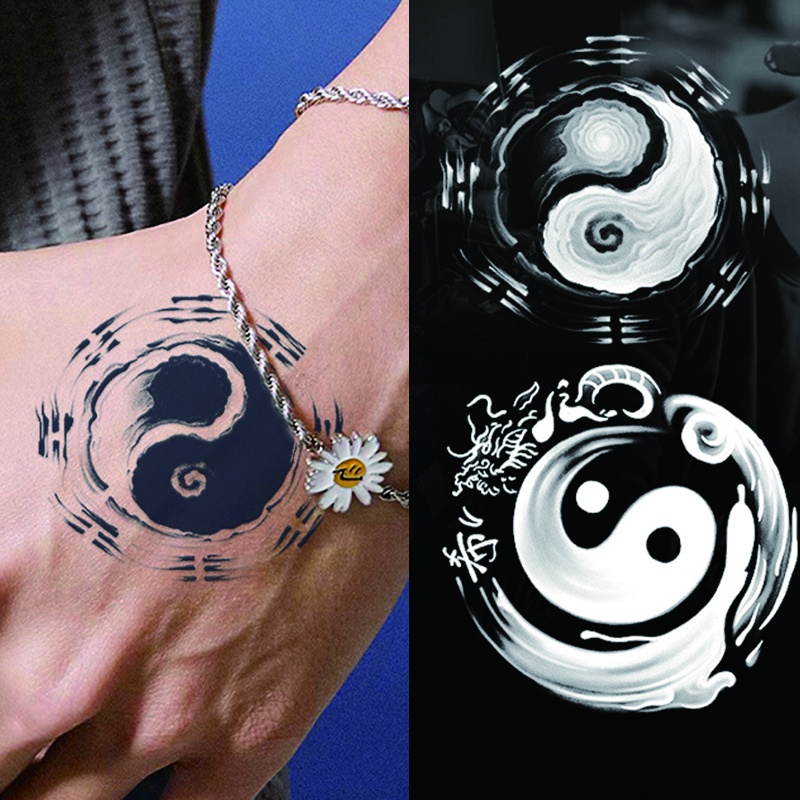 【SUN】Tattoo Sticker Waterproof Long Lasting 15 Days Minimalist Tattoo ...