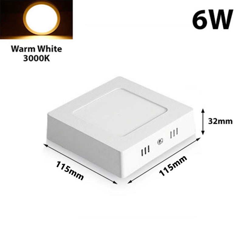 Ceiling Surface Mounted LED Panel Light Square Round Lamp | Shopee ...