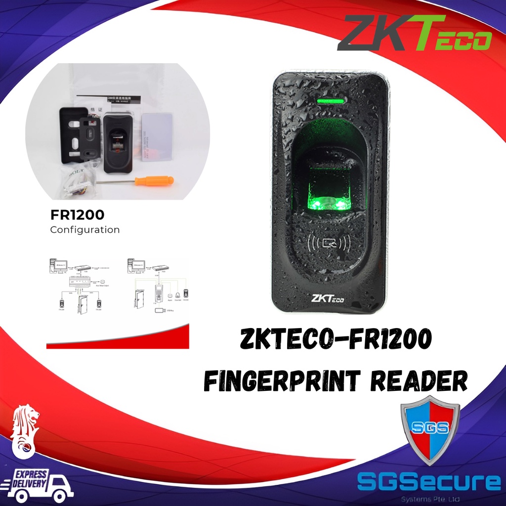 ZKTeco FR1200 (Biometric Fingerprint Reader) | Shopee Singapore