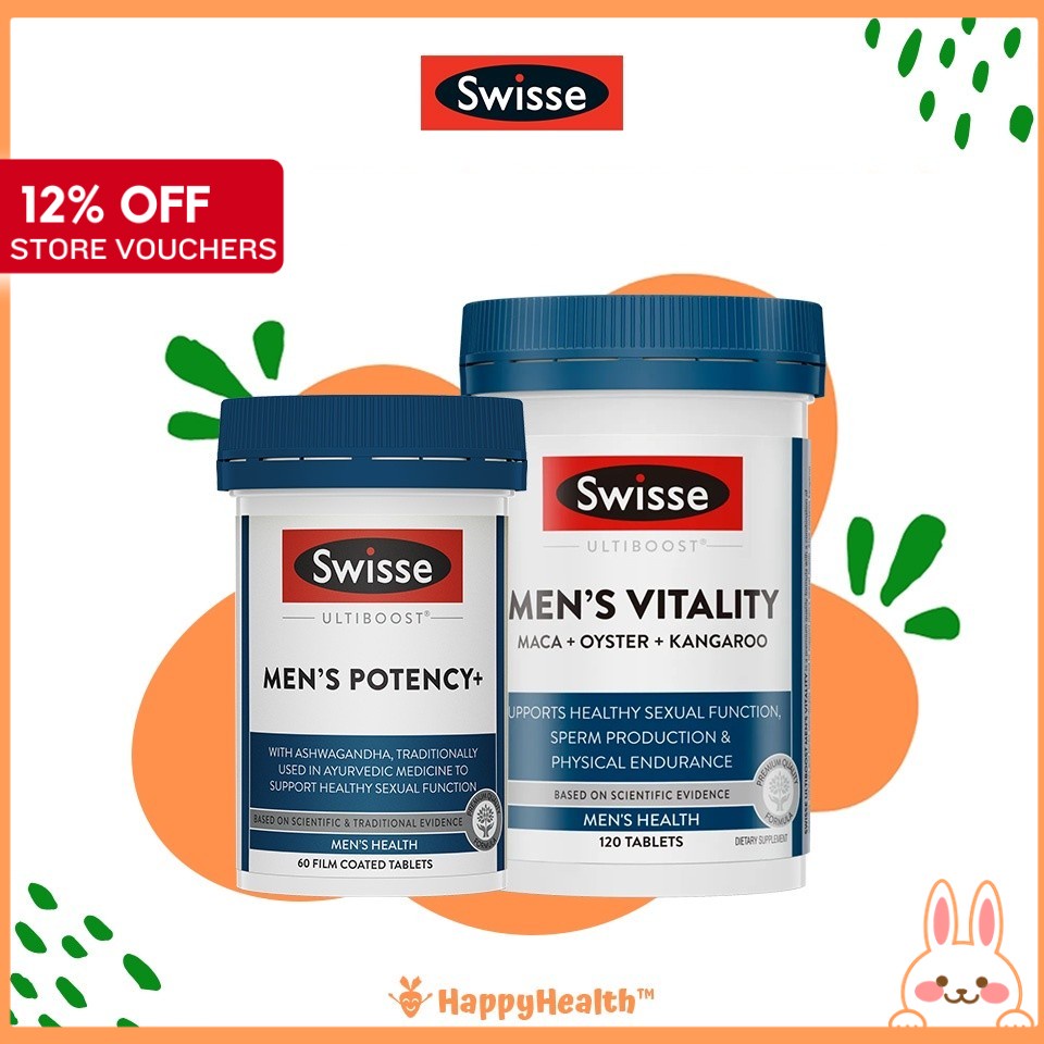[Authorised Store] - Swisse Ultiboost Men's Vitality (Maca + Oyster + Kangaroo) 120 Tabs ...