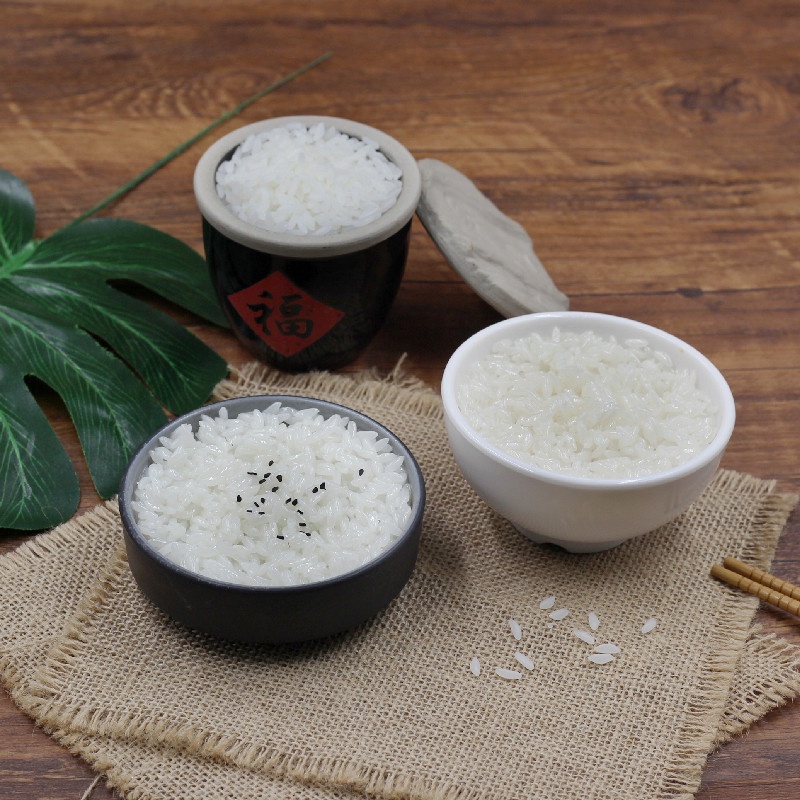 Artificial Steamed Rice with Bowl Model Simulated Fake Cooked Rice ...