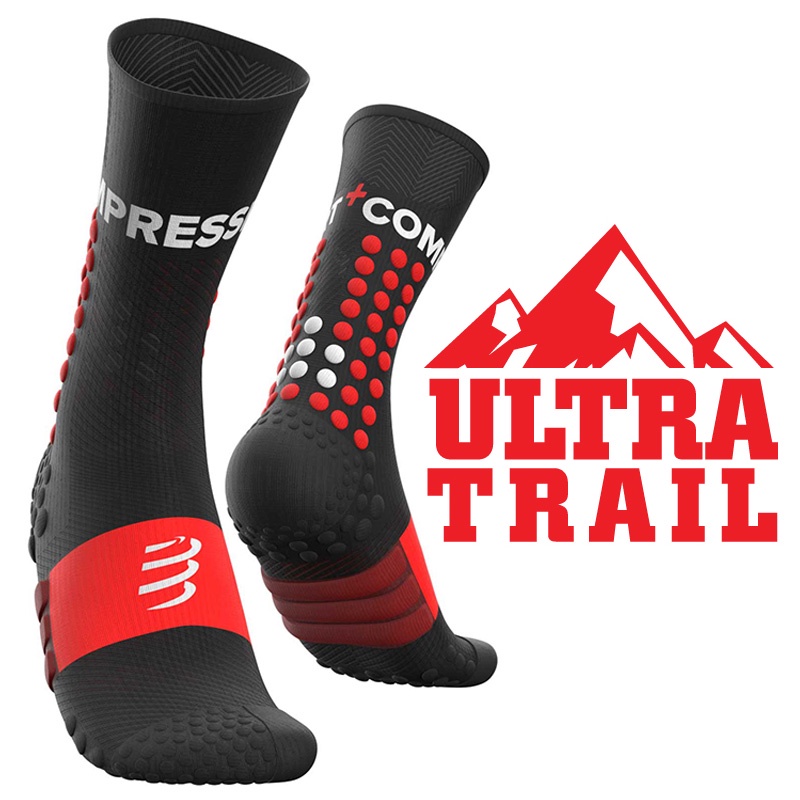 Compressport Ultra Trail Socks - Black | Running Socks | Sports Socks ...