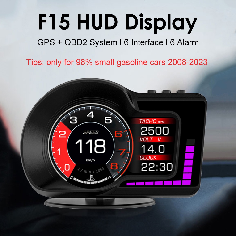 F15 HUD OBD2 Display Car GPS Digital Speedometer On-board Computer Car ...
