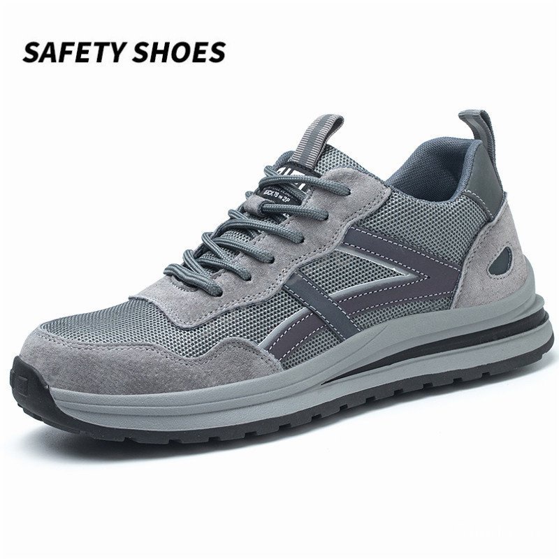 New Safety Shoes Men's Steel Toe Cap Attack Shield and Anti-Stab Safety ...