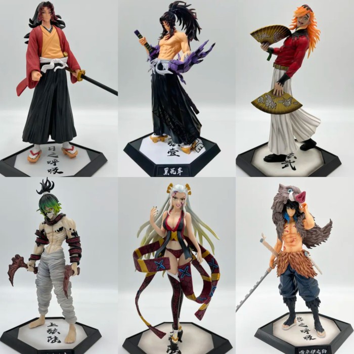 Doma kokushibou tsugikuni gyutaro inosuke climbing demon slayer figure ...