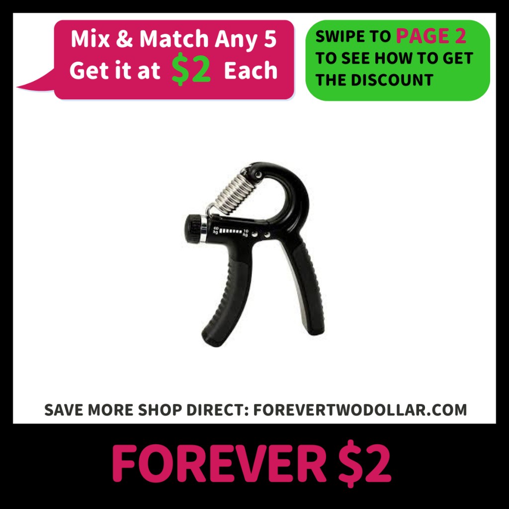 (FOREVER $2) Hand Compression Exercise Tool Hand Grip Adjustable 5-60Kg ...