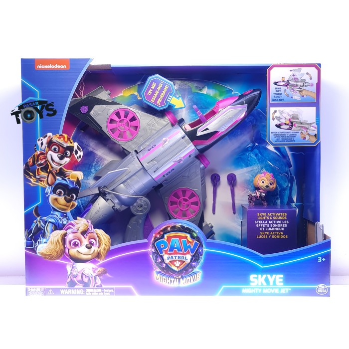 Paw Patrol The Mighty Movie Skye Mighty Movie Jet Original | Shopee ...