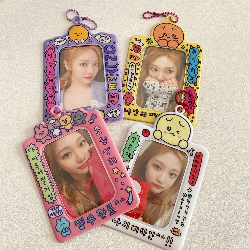 Cute Korean Talisman Photocard Holder Pendants Lucky Wishes Realize ...