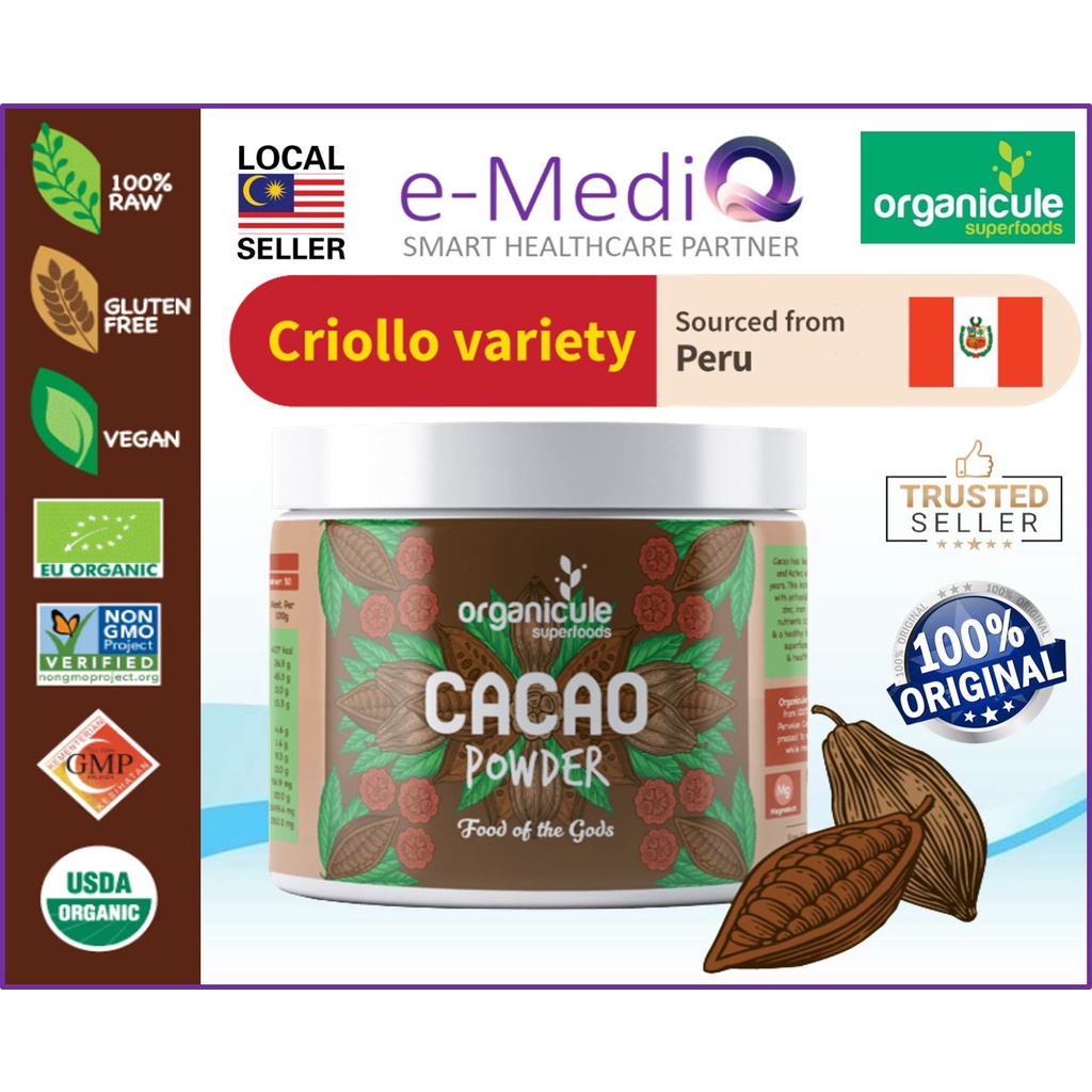 Cacao Powder by Organicule 250g (Energy Booster/ Improves Heart and ...