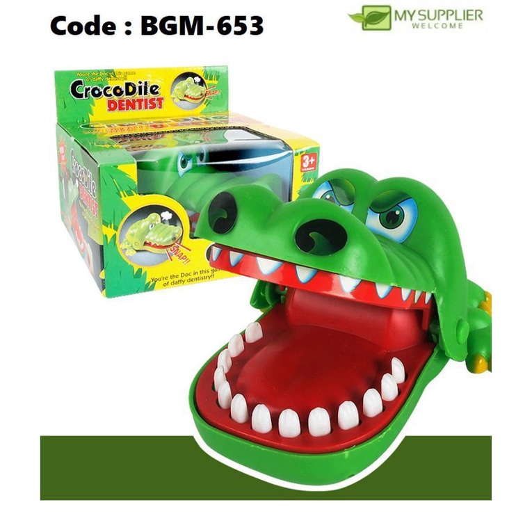 BGM-653 Crocodile Toy Bite Finger Large Parent-Child Game Trick Toy ...
