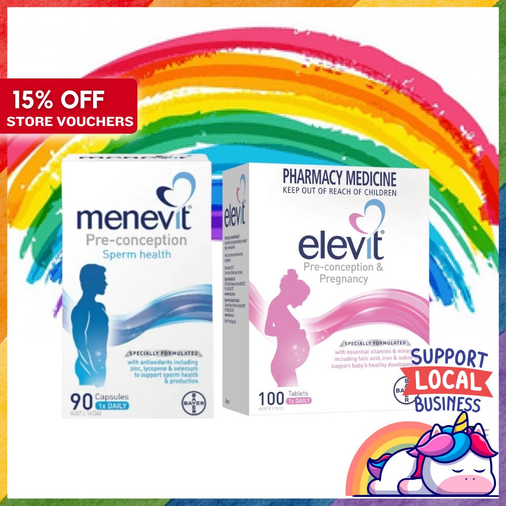 [Crazy Sale] Elevit Pregnancy Multivitamin 100 Tablets l Menevit ...