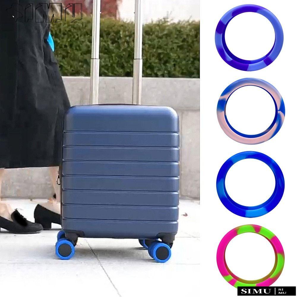 SIMULR 8PCS Luggage Caster Shoes, Reduce Wheel Wear With Silent Sound ...