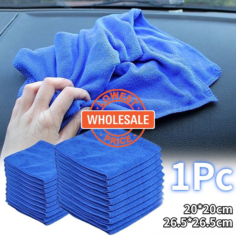 [Wholesale] Car Soft Absorbent Blue Cleaning Towel / Kitchen Cleaning ...