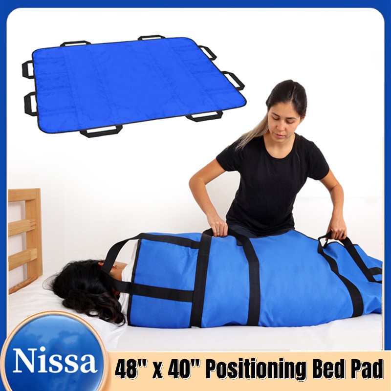 Positioning Bed Pad with Handles – 48 x 40-inch Extra-Large Patient ...