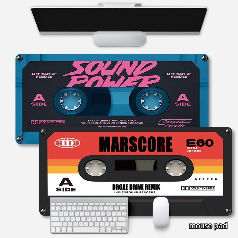 Ins Retro Trend Music Tape Mouse Pad Male and Female Students Computer ...